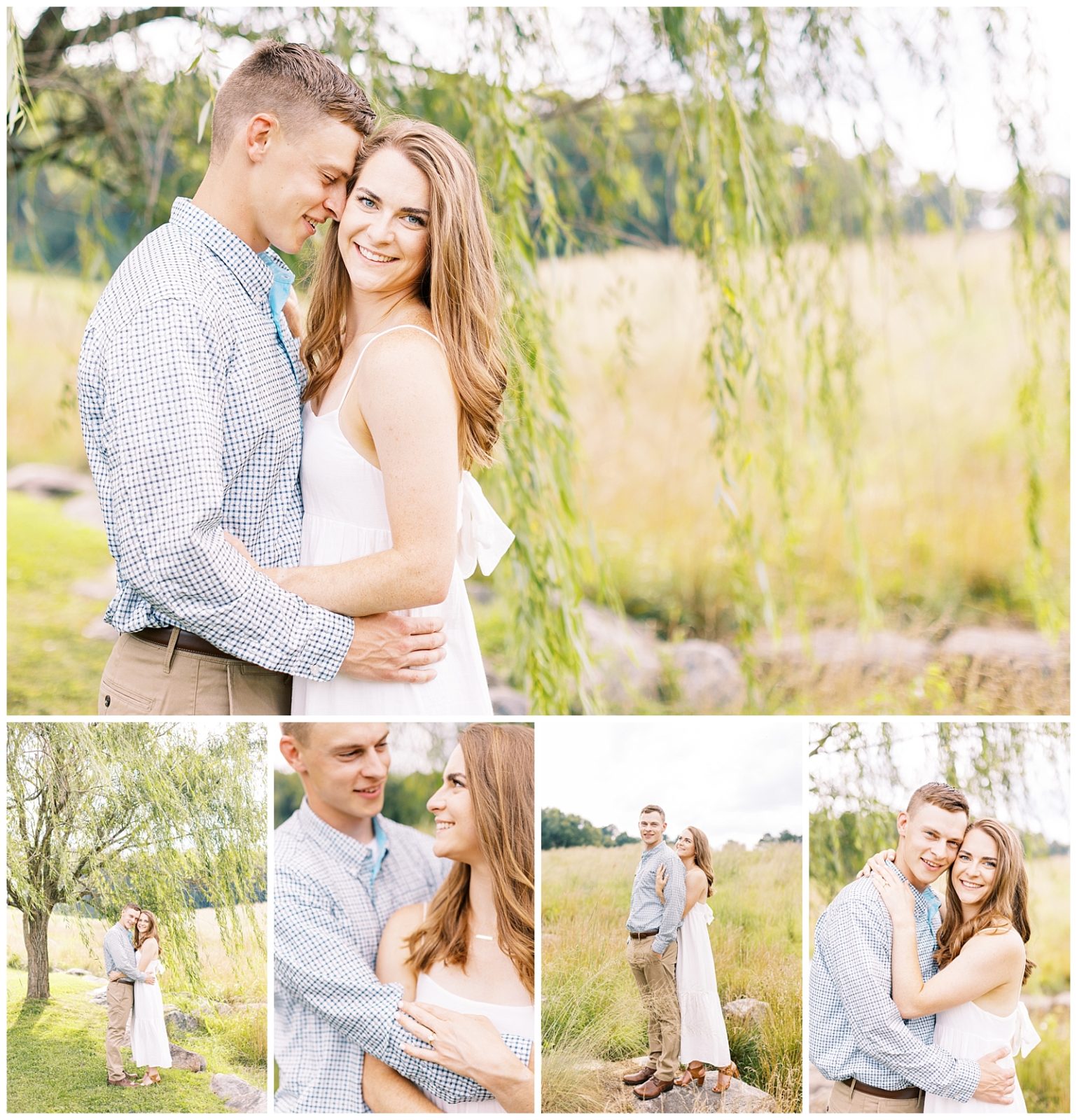 Summer Engagement Photos at the NC Museum of Art | Abbie & Adam