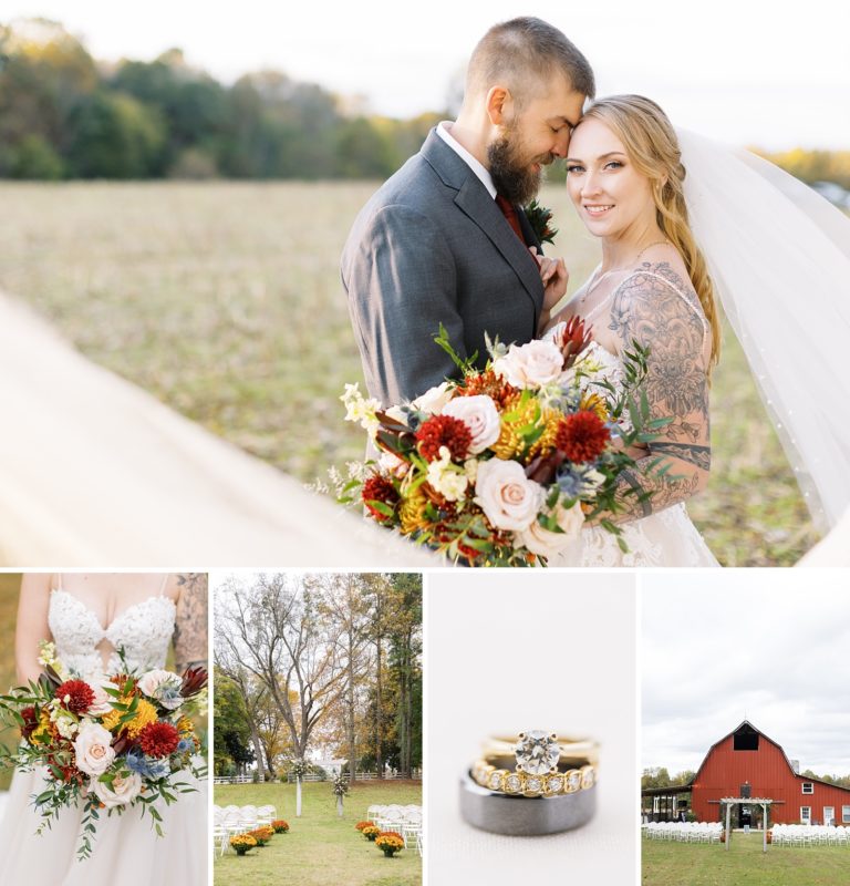 Fall Wedding at Cates Farm | Raleigh Wedding Photographer