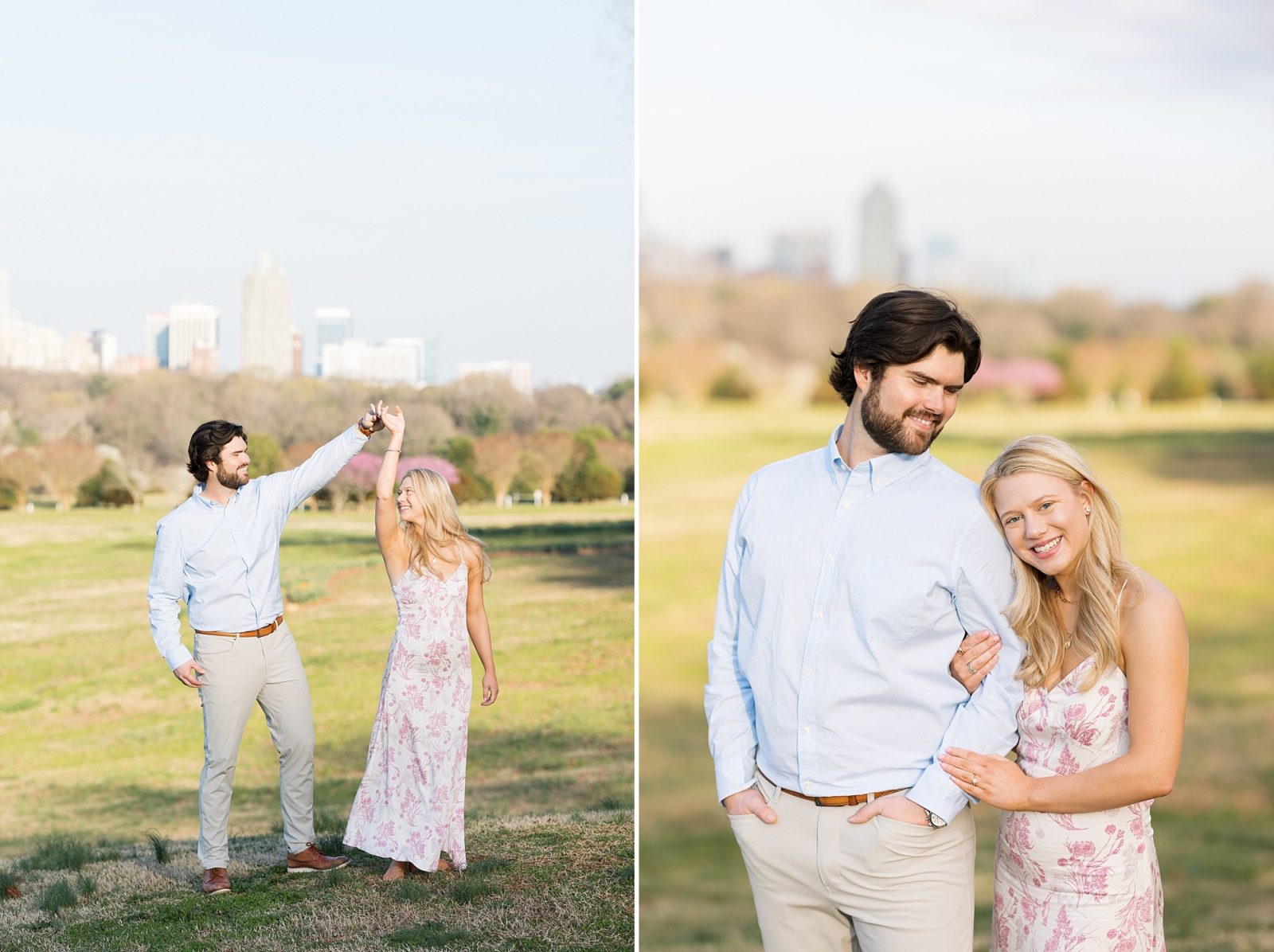 Dorthea Dix and Downtown Raleigh Engagement Photos