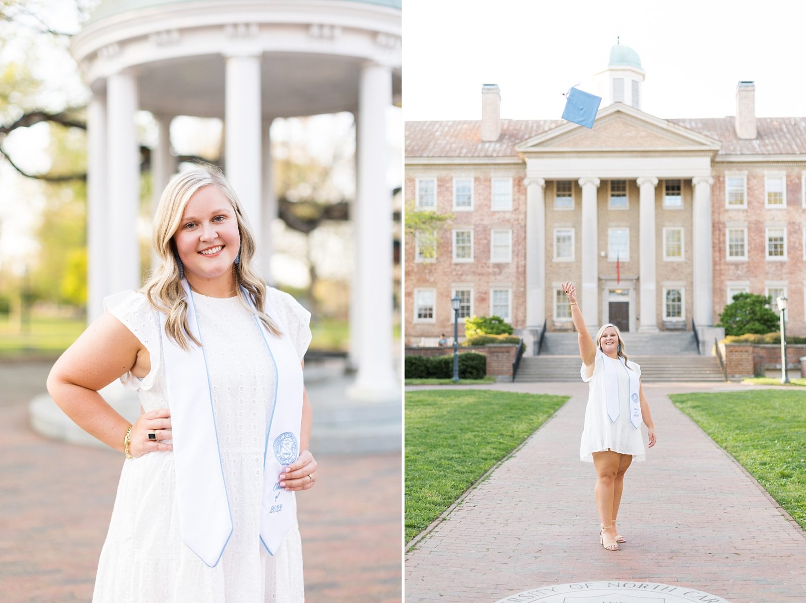 UNC Chapel Hill Grad Photos | Raleigh Senior Photographer | Hallie, Olivia