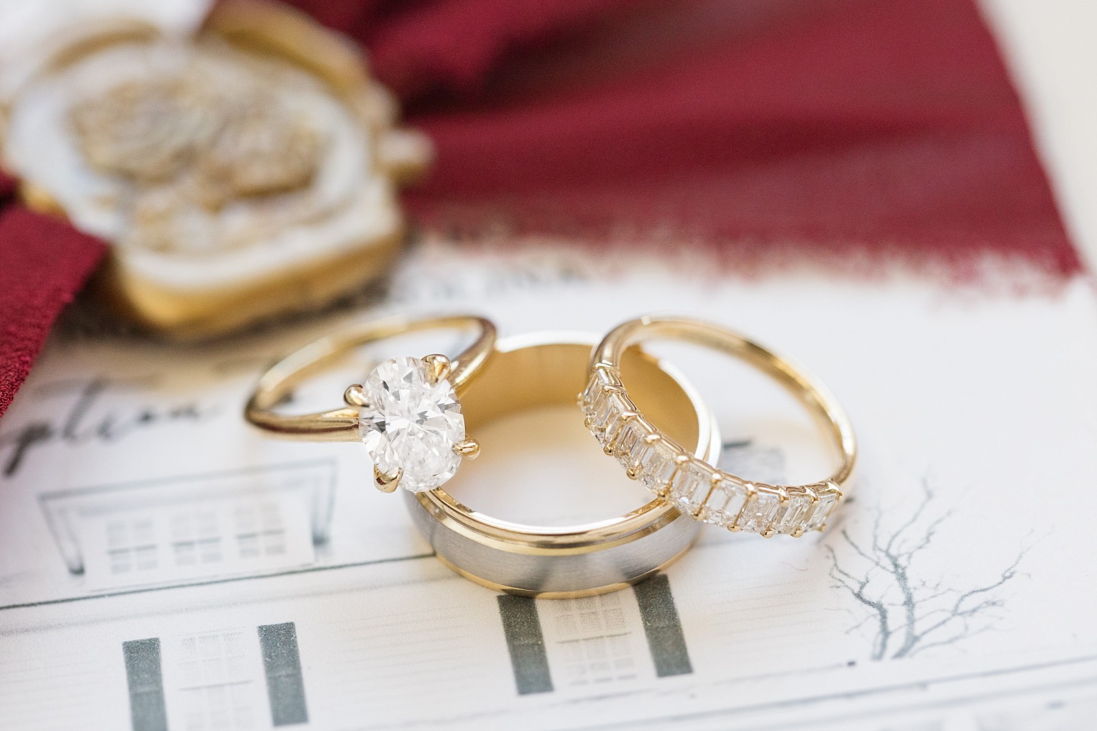 Walnut Hill Wedding with Burgundy and Black Details for Fall