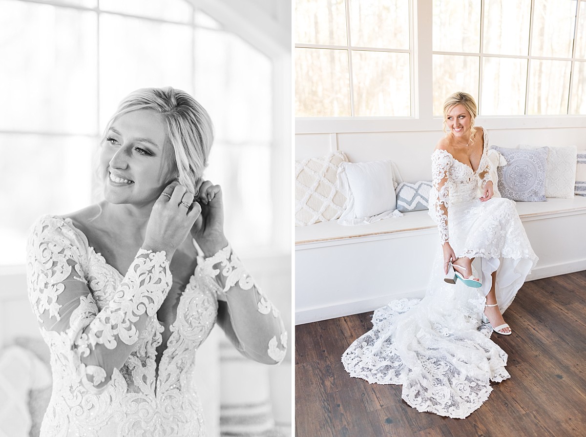 Christmas Wedding at Pinehill Pavilion | Raleigh Wedding Photographer