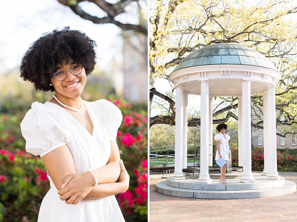 Spring Senior Photos at UNC Chapel Hill | Raleigh Senior Photographer