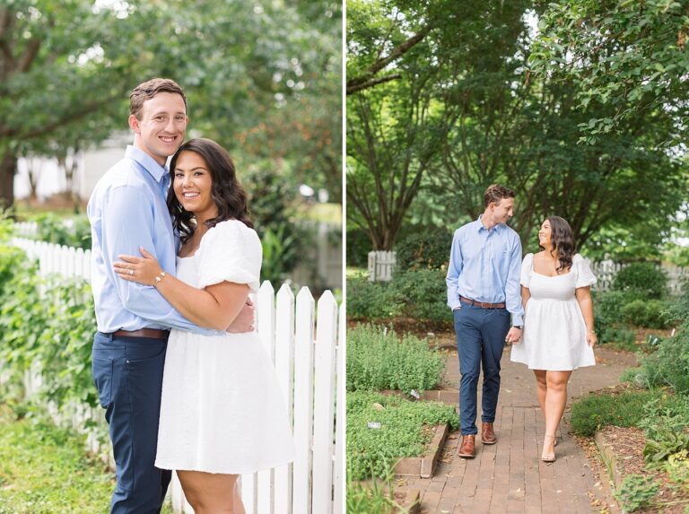 Raleigh Engagement Photos at Historic Oak View Park