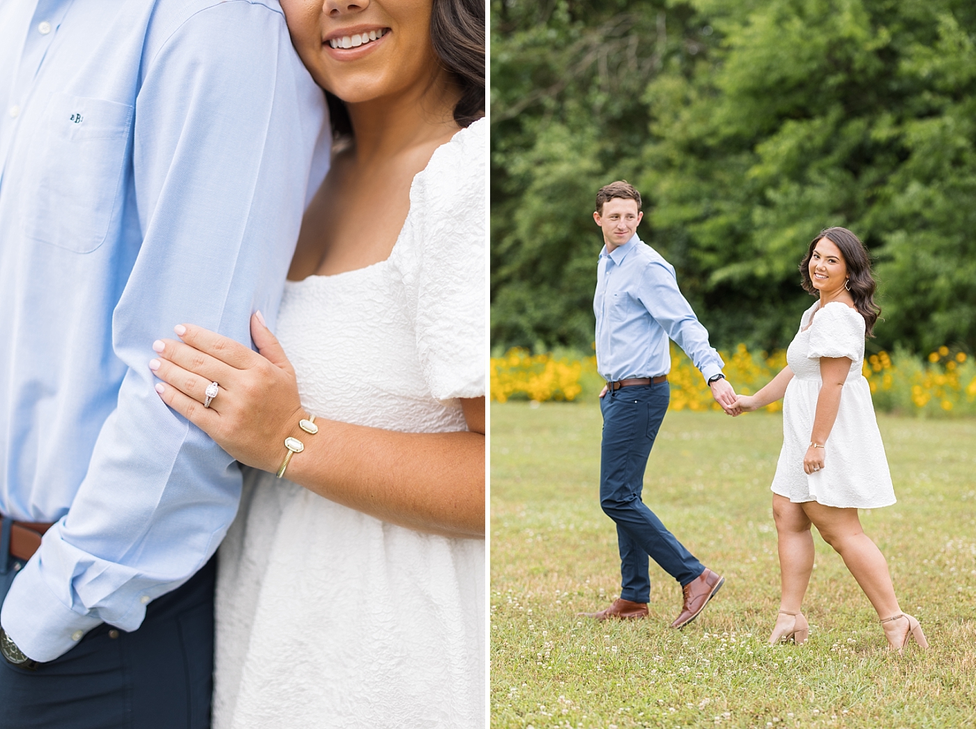 Raleigh Engagement Photos at Historic Oak View Park
