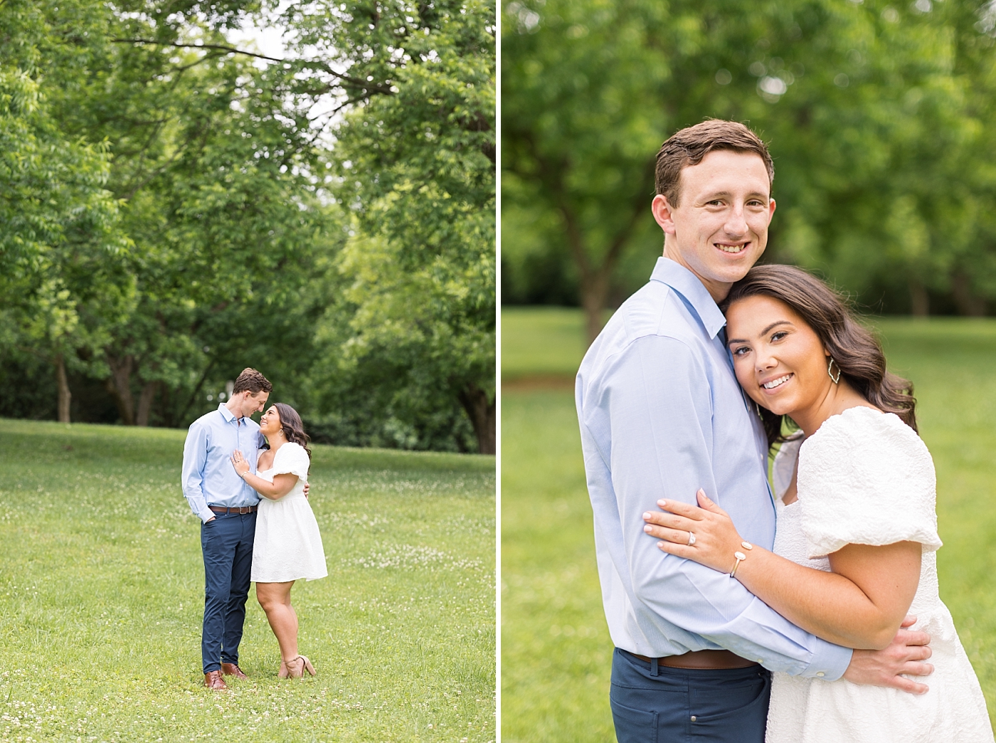 Raleigh Engagement Photos at Historic Oak View Park