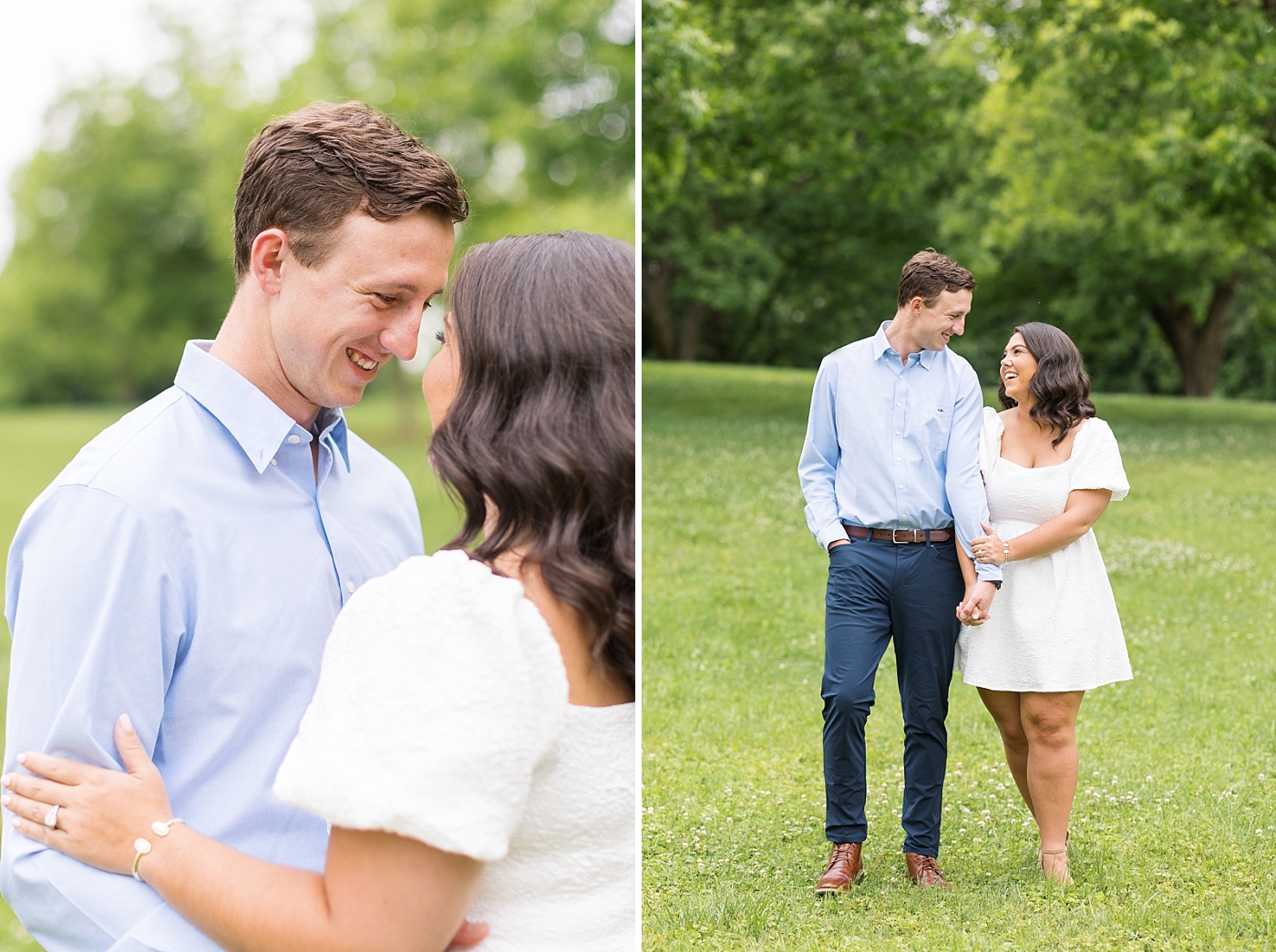 Raleigh Engagement Photos at Historic Oak View Park