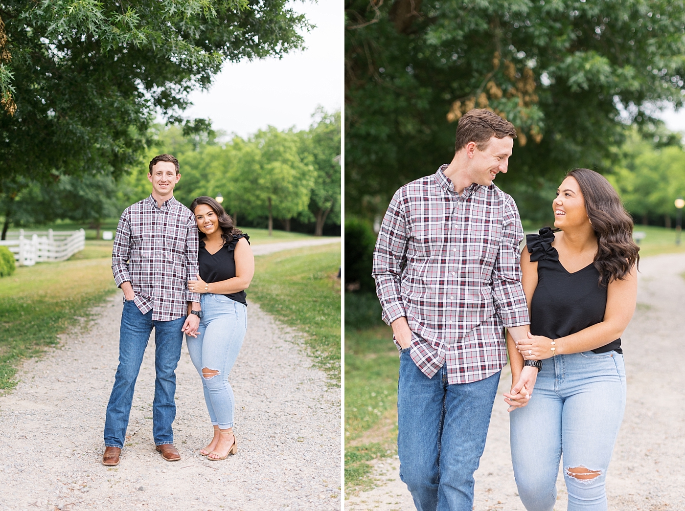 Raleigh Engagement Photos at Historic Oak View Park