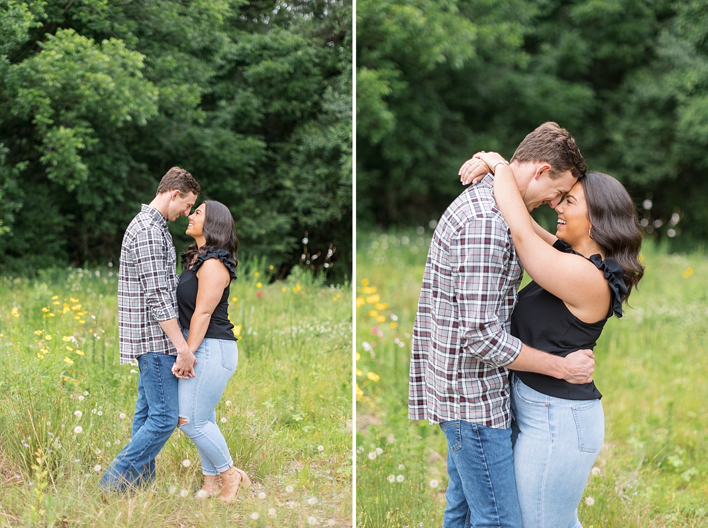 Raleigh Engagement Photos at Historic Oak View Park