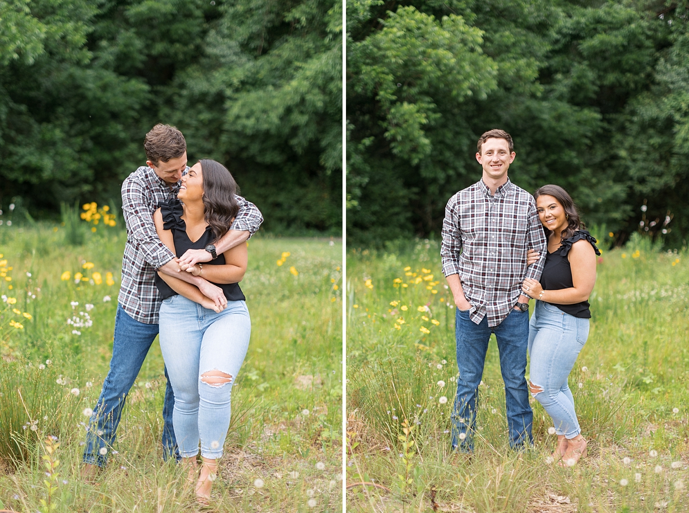 Raleigh Engagement Photos at Historic Oak View Park