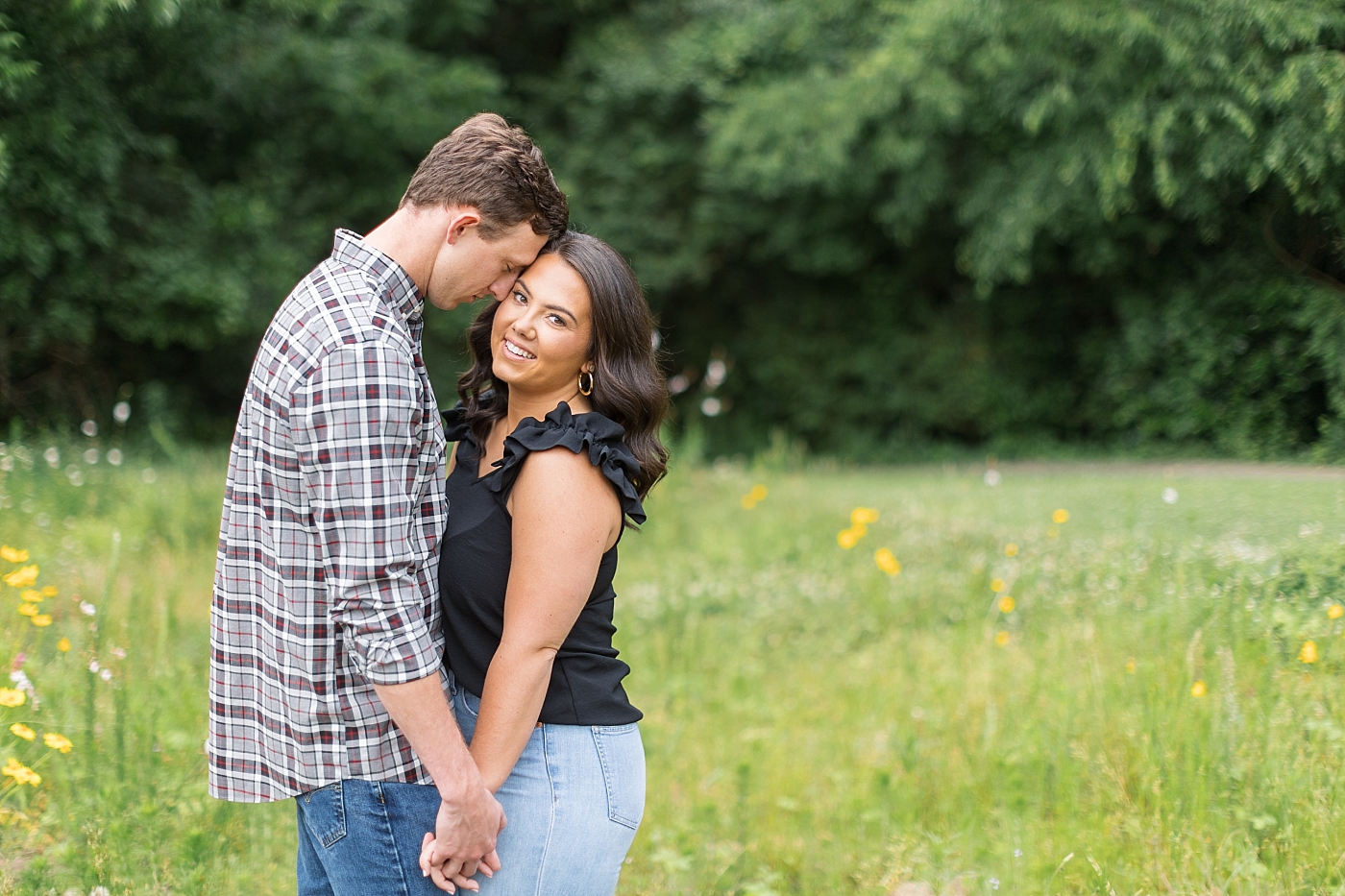Raleigh Engagement Photos at Historic Oak View Park