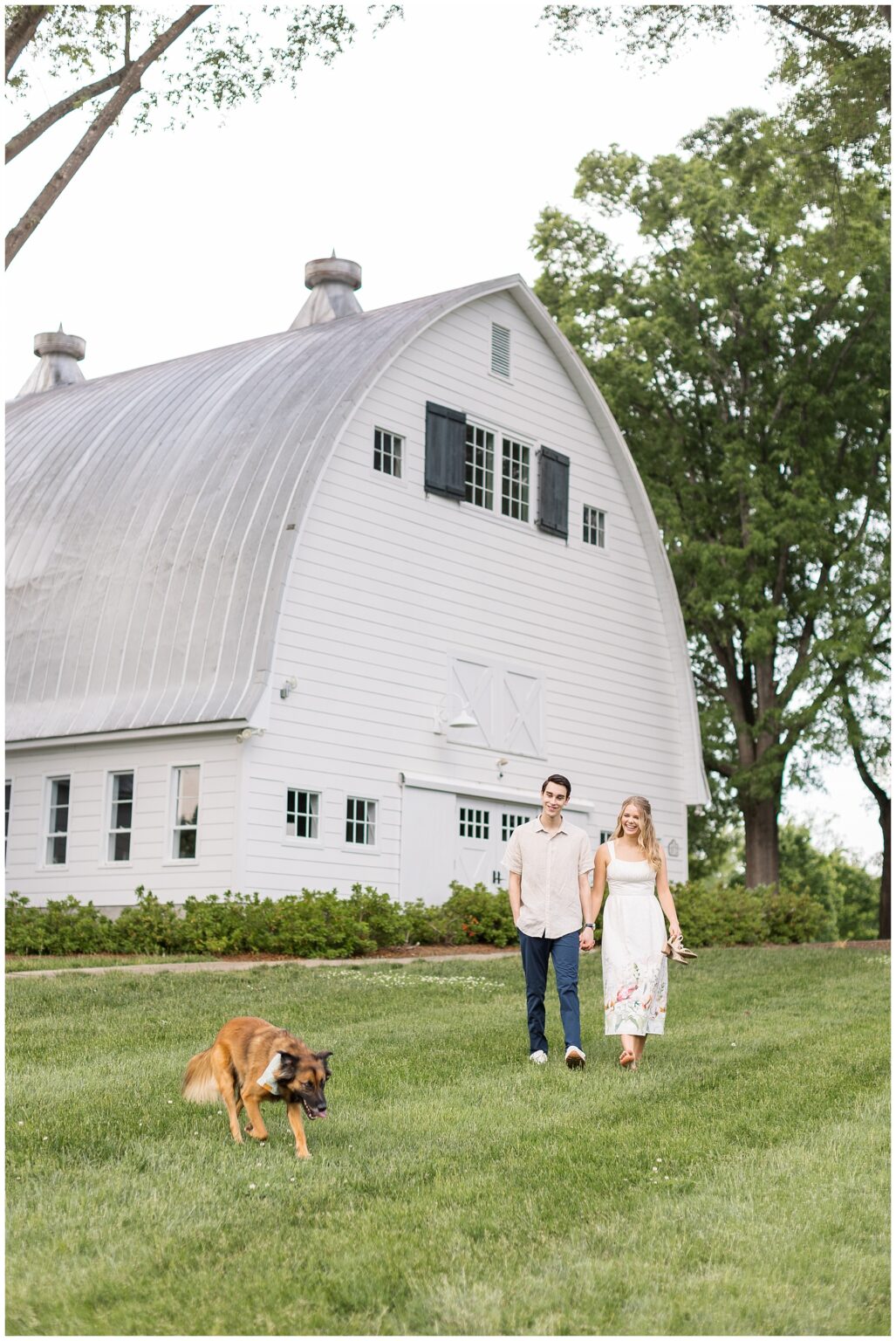 Winston Salem Couples Portraits at Brookberry Farm