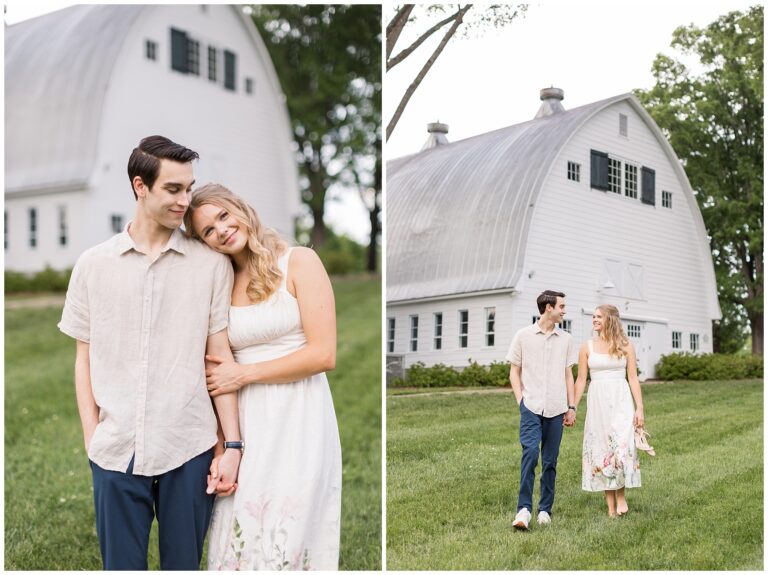 Winston Salem Couples Portraits at Brookberry Farm
