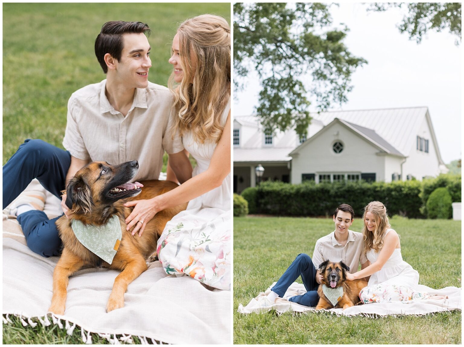 Winston Salem Couples Portraits at Brookberry Farm