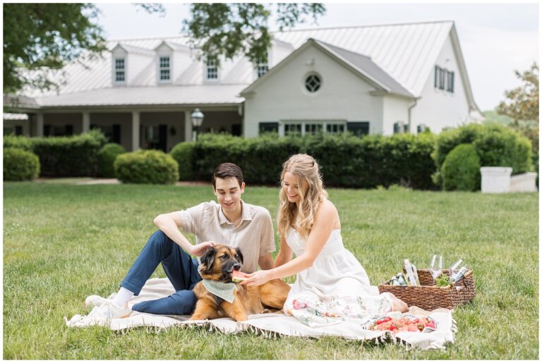 Winston Salem Couples Portraits at Brookberry Farm